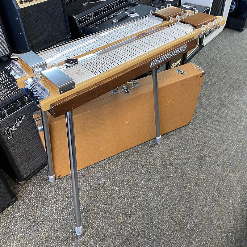 Magnatone Lyric Double Neck 8 String Steel Guitar - Made in | Reverb