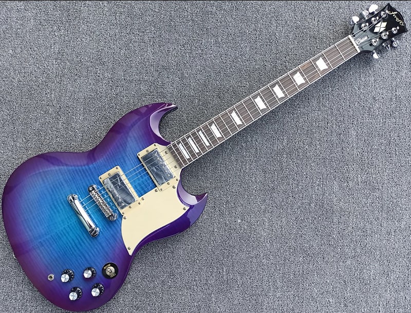 Firefly LG Electric Guitar in Blueberry Burst - FFLGS model | Reverb