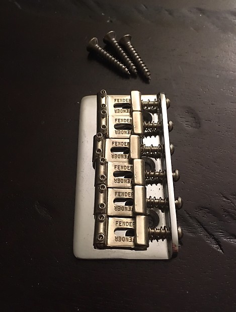 Fender Hardtail Bridge 2014 Chrome | Reverb