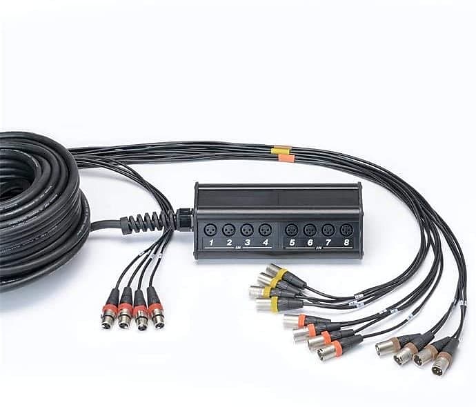 Cordial 12-In/4-Out XLR Connectors 50' Multi-Pair Snake w/ | Reverb