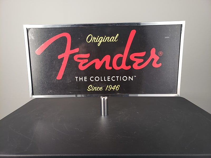 Fender Dealer Display Sign - 18.75"x8" - Double Sided | Reverb