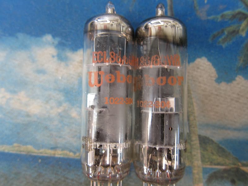 PR Vintage Siemans(Labeled Webcor)6GW8 ECL86 Tubes, Test | Reverb