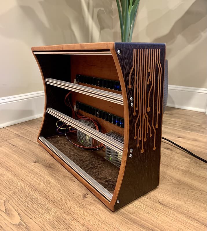 3x 104HP Wooden Eurorack Case with Power | Reverb