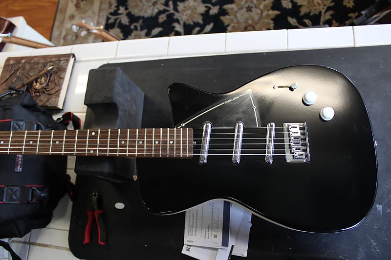 Neptune JJ6 Nashville Baritone Guitar mid 70's - satin black | Reverb