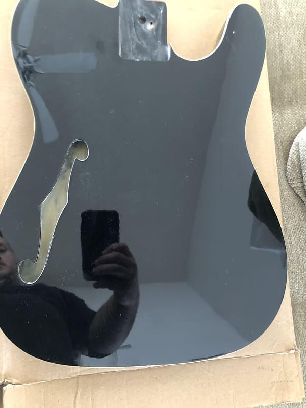 Allparts Telecaster thinline body Black | Reverb