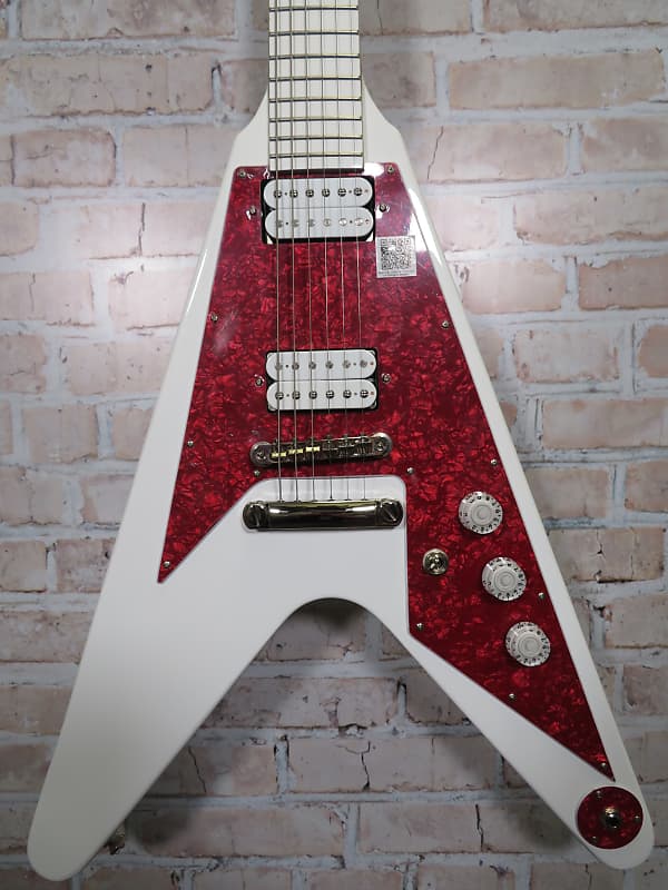 Epiphone Dave Rude Flying V Gloss Alpine White | Reverb