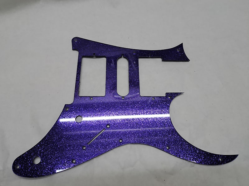Purple Sparkle Glitter Pickguard fits Ibanez (tm) RG350 MDX | Reverb