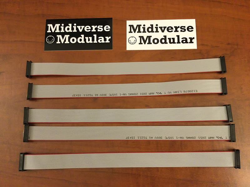 16 Pin - 16 Pin - 12" - Eurorack Power Cable - 5 Pack | Reverb