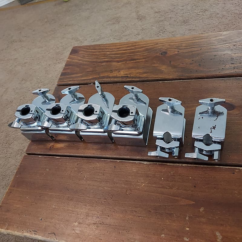 Pearl Rack Mounts Late 80s Early 90s Chrome | Reverb
