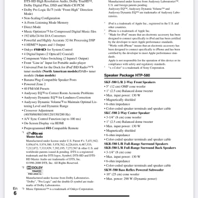 Onkyo HT-R580 7.1 A/V Receiver 130 Watts Per Channel w/ | Reverb