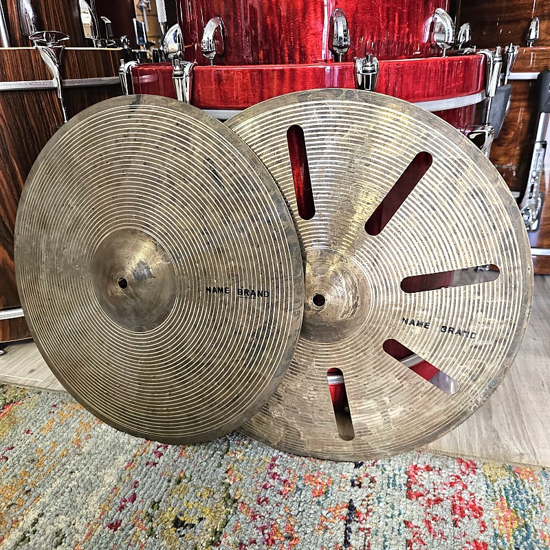 Name Brand 16" Hi Hats - 1044g/1056g - Perforated Bottom | Reverb