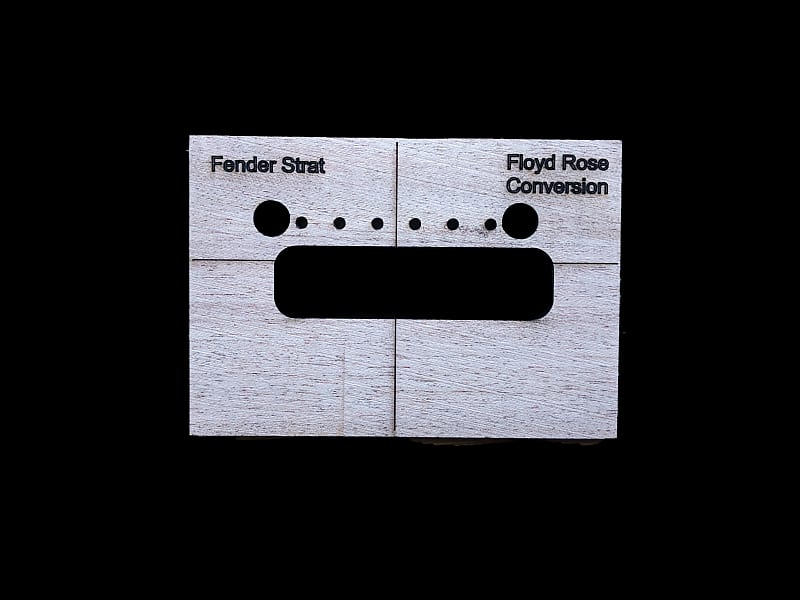Strat to Floyd Rose Conversion Routing Template (2pc non | Reverb