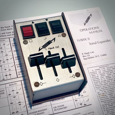 1970s original S.HAWK LTD. HAWK II 2 Treble Booster and Tonal | Reverb