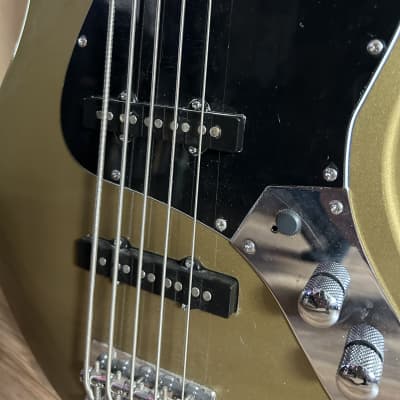 Bombshell 5 string bass 2019 - Brass | Reverb