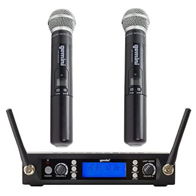 Gemini UHF-6200HL Dual Channel Wireless UHF PLL System with 2 | Reverb