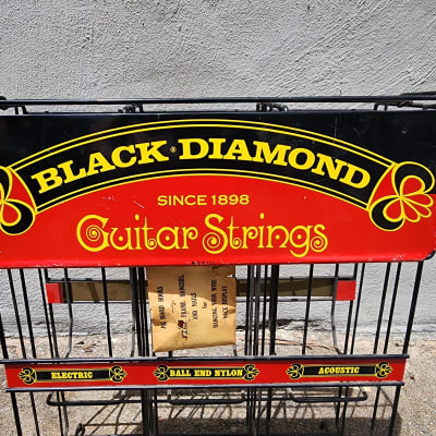 Vintage 1960's Black Diamond Guitar String Display | Reverb