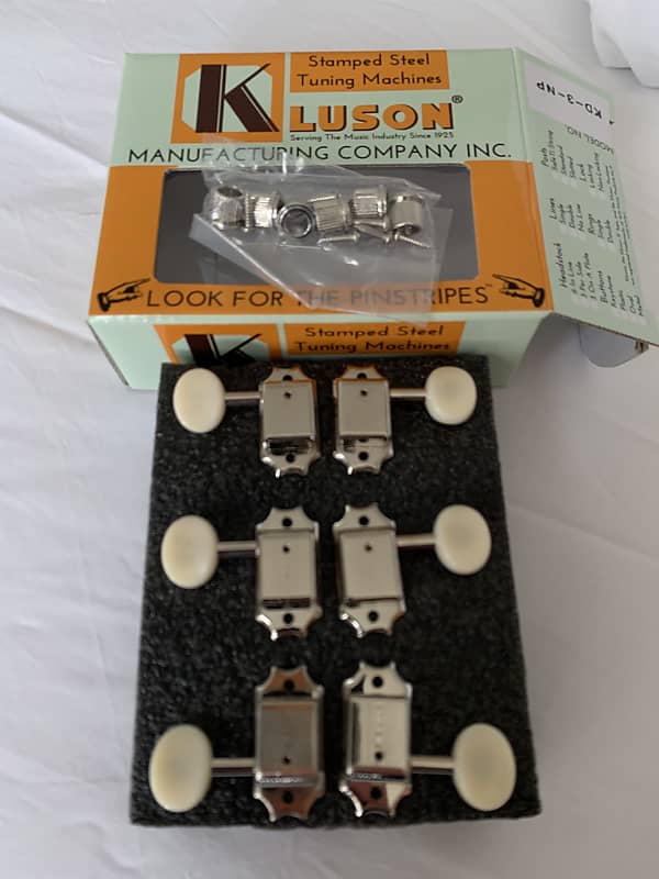 Kluson White Button Tuners | Reverb