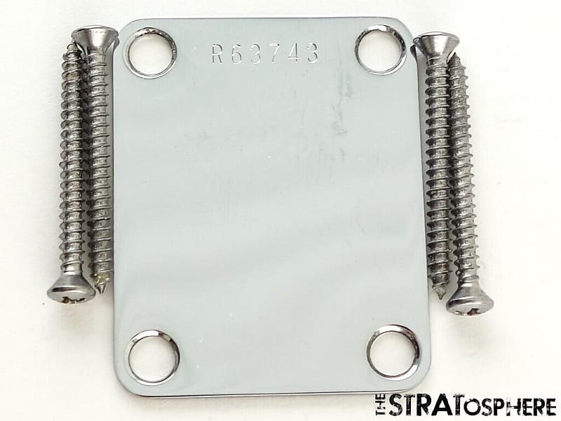 American Fender Custom Shop Deluxe Strat NECK PLATE Guitar | Reverb