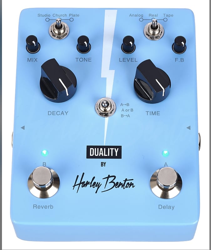 Harley Benton "Duality" Delay+Reverb Pedal | Reverb