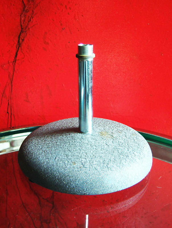 Vintage 1950's era Atlas Sound DS-5 cast iron microphone desk | Reverb