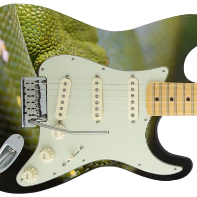 Sticka Steves Guitar Skin Axe Wrap Re-skin Green Tree | Reverb Canada