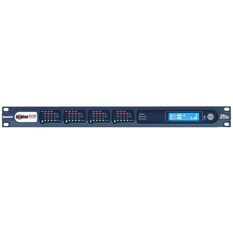 BSS BLU-806DA | Networked Signal Processor with Dante BLU | Reverb