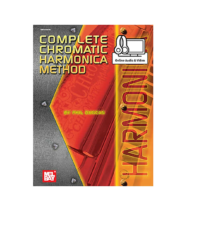 Mel Bay 93890M Complete Chromatic Harmonica Method by Phil | Reverb