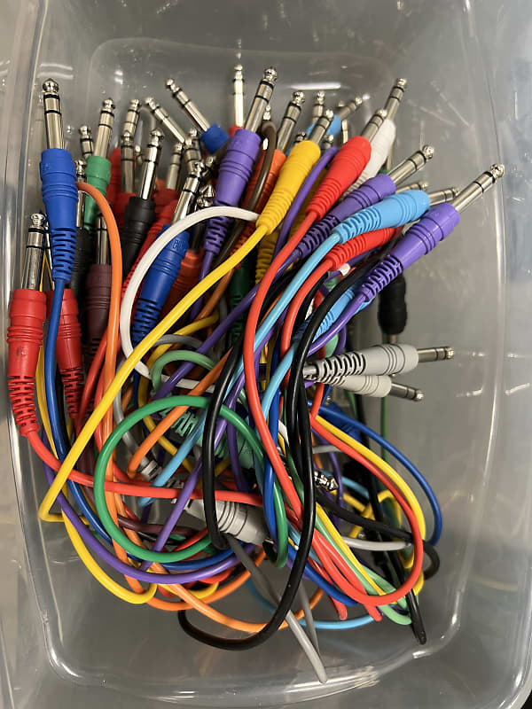 Hosa 1/4" TRS Patch Cables Color Coordinated - 1.5' (30 | Reverb