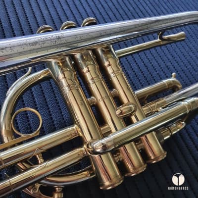 King Master SIlverSonic cornet Sterling Silver Bell, case, | Reverb