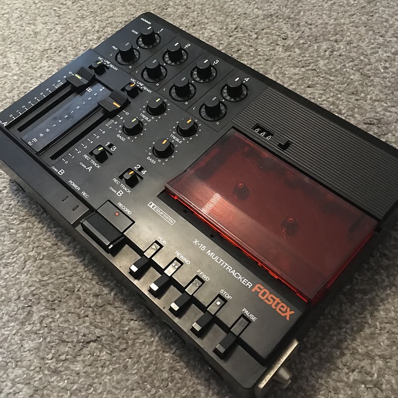 Fostex X15 Multitrack 4 Track Cassette Tape Recorder Mixer | Reverb