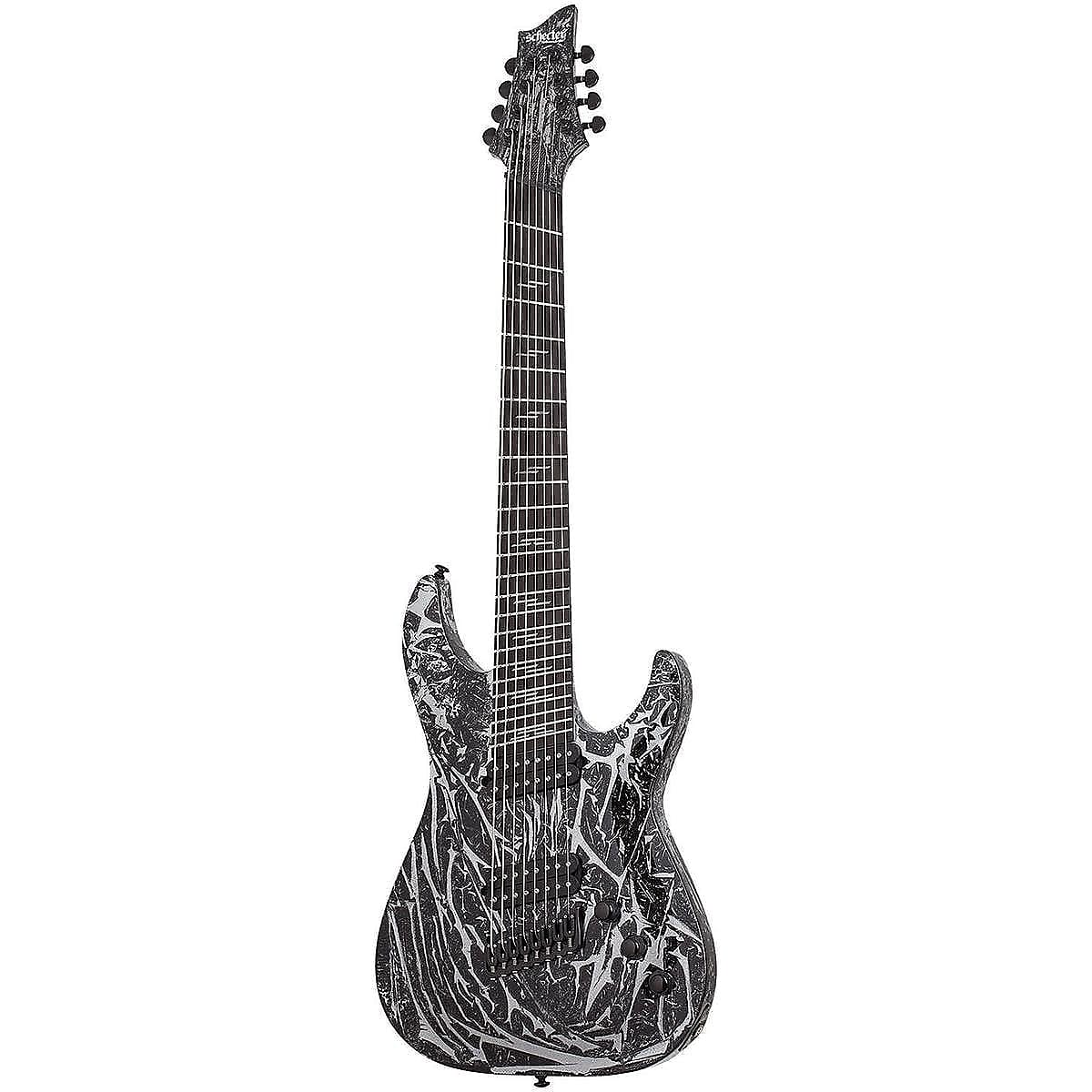 Schecter C-8 Silver Mountain Multiscale | Reverb