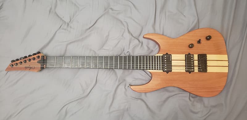 Agile Septor Elite 727 Natural Mahogany 7 String Guitar with | Reverb