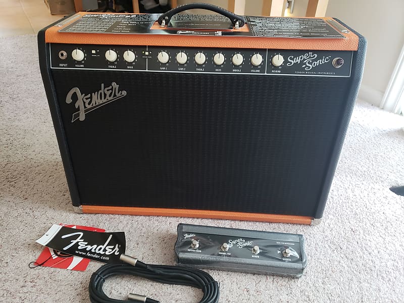 Fender Super Sonic FSR 22 2015 Black/Orange | Reverb