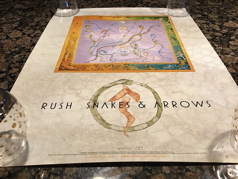 RUSH Snakes & Arrows Lithograph 2007 | Reverb