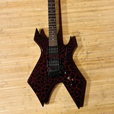 BC Rich Platinum Series Warlock 1988-1990 Black w/ Red | Reverb