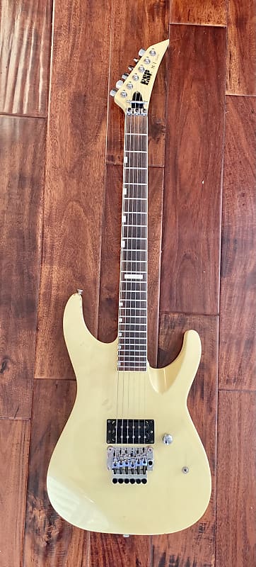 ESP M-1 Custom 1987 Pearl White | Reverb