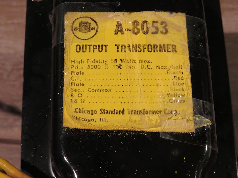 Stancor (Chicago Standard Transformer Corp. Output | Reverb