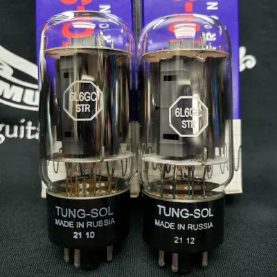 Tung-Sol 6L6GC STR Matched Pair | Reverb