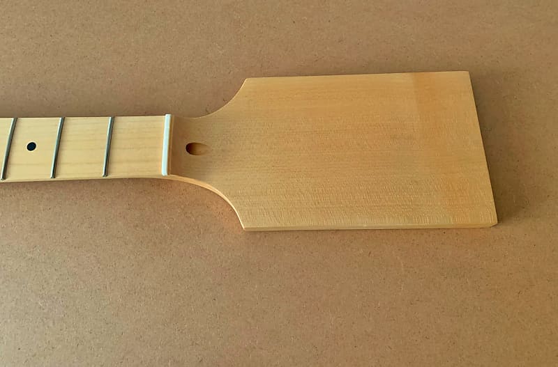 maple electric guitar neck, paddle headstock | Reverb