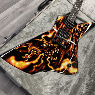 ESP LTD Snakebyte Custom 1 of 1 “the hunt” | Reverb