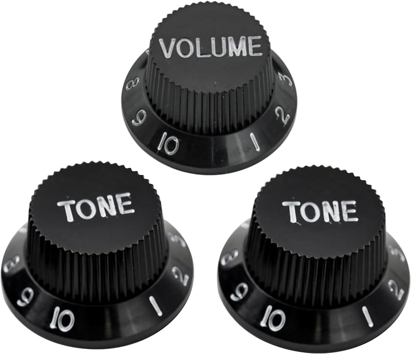 Metric Strat Knobs 1 Volume 2 Tone Control Knobs Set for | Reverb