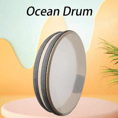 Natural Color 10" Wave Bead Ocean Drum Musical Instrument | Reverb