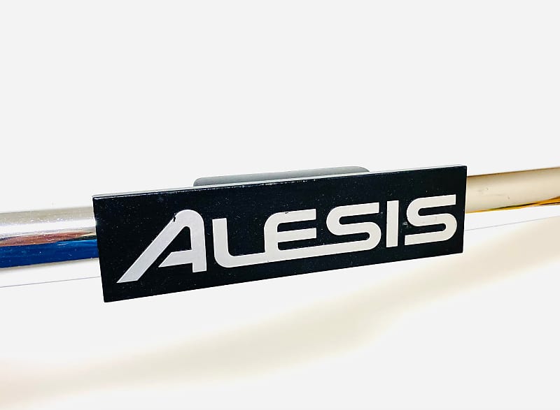 Alesis Rack Nameplate Brand Badge Clip On Tube | Reverb