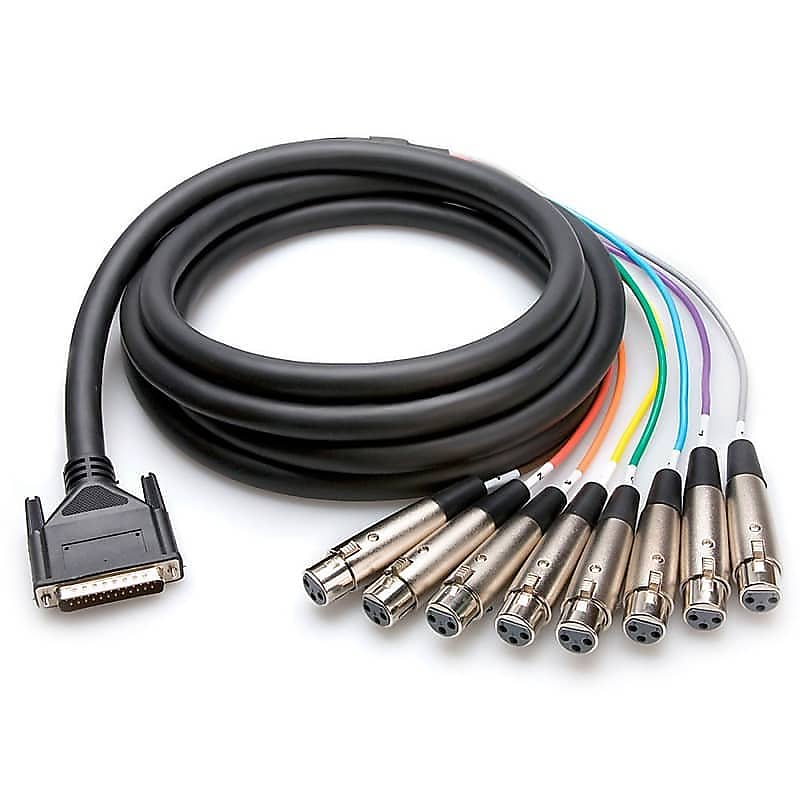 Hosa 15-foot 8-Channel DB25 to XLRF Analog Snake for Antelope | Reverb