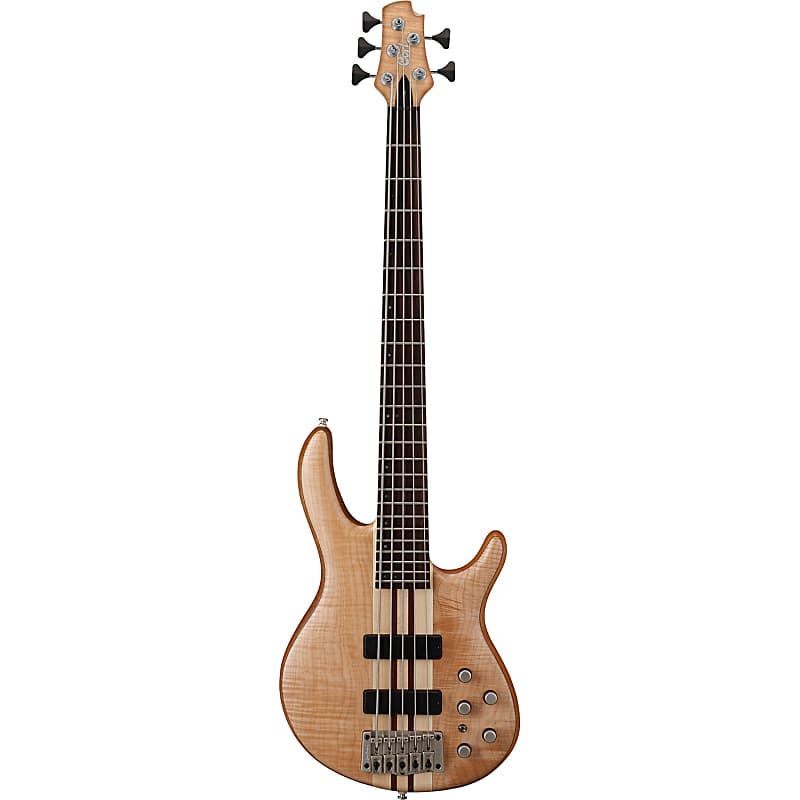 Cort A5 Plus FMMH Open Pore Natural 5-String Electric Bass | Reverb