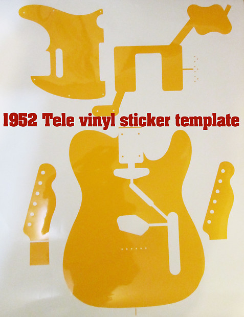 Fender '52 Telecaster routing template. Vinyl body template | Reverb
