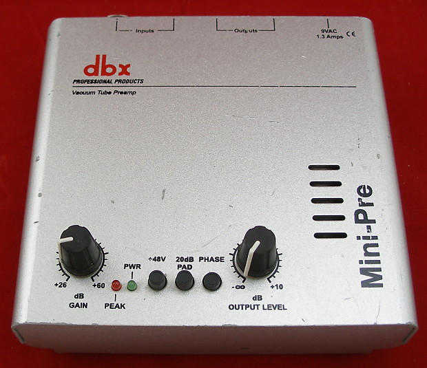 DBX Mini Pre Tube Microphone Pre-Amp | Reverb