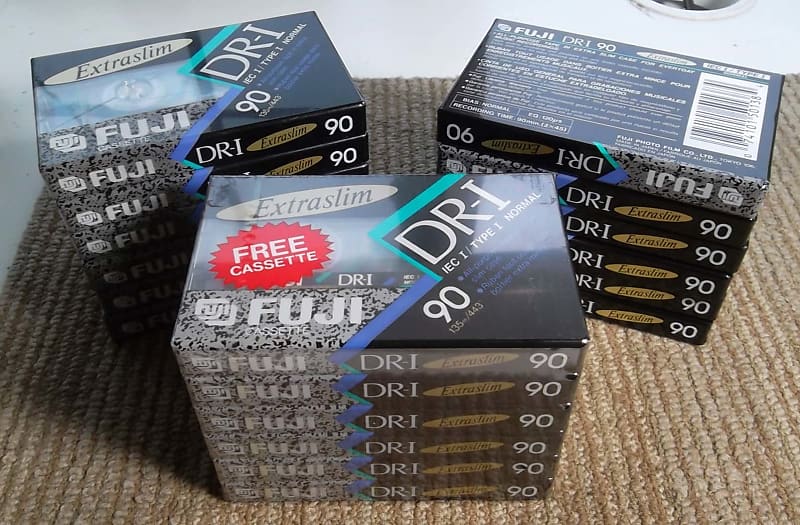 1-6 Pack 1980's Fuji DR-I 90 Normal Bias Blank Cassette Tapes | Reverb