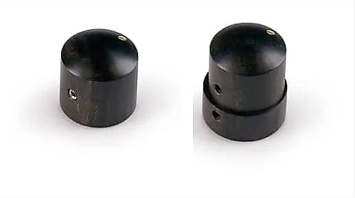 Warwick Parts - Wooden Dome + Stacked Dome 2-Knob set -Ebony | Reverb