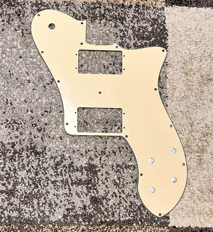 Telecaster 72 Deluxe Pickguard - Cream Pearl | Reverb